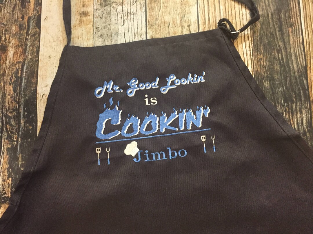Mr Good Lookin is Cookin Personalized Apron - Husband Chef - Available ...