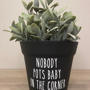 Funny Planter Pot, Plant Pun Pots, Punny Pots, Whimsical Flower Pot ...