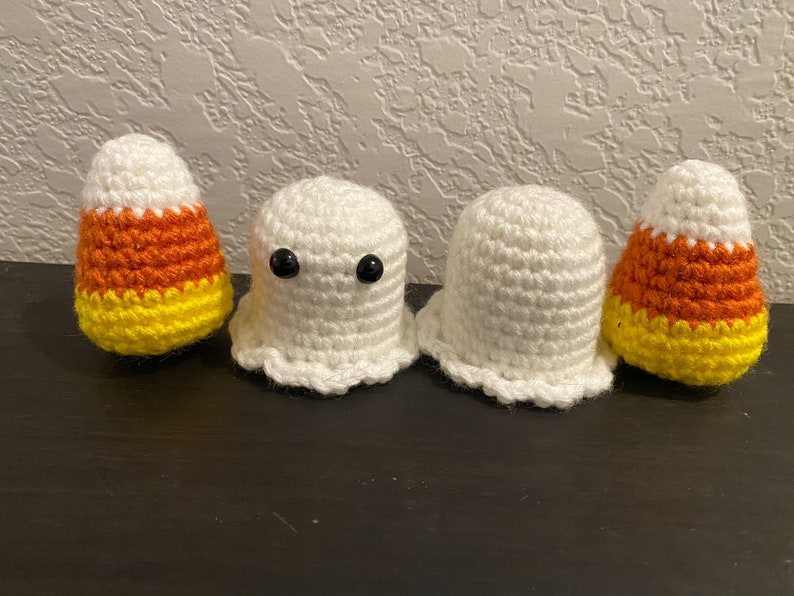 Halloween Ghost and Candy Corn Pattern - 2 for 1! - Etsy
