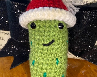 Crochet Pickle Ornament Pattern: Amigurumi Christmas Decoration (PDF ...