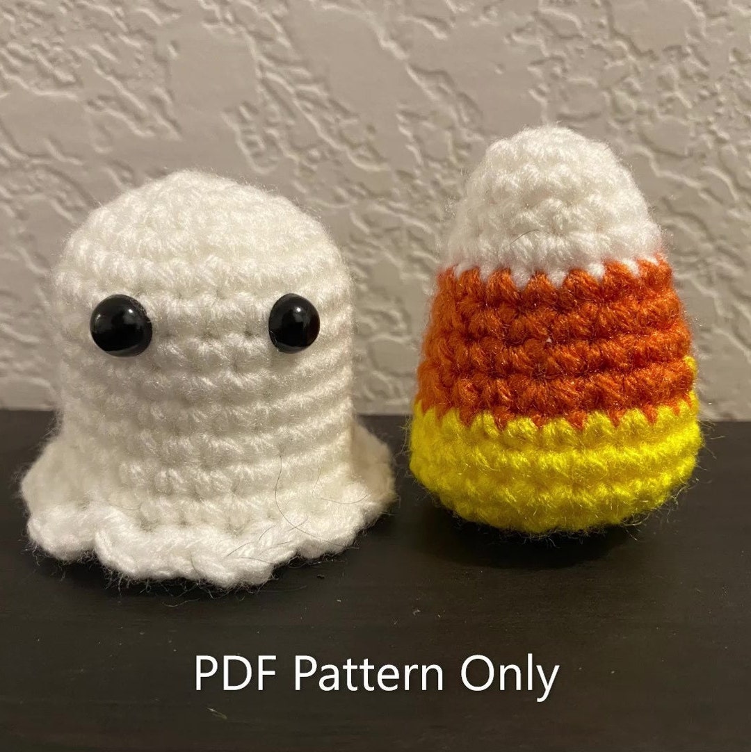 Halloween Ghost and Candy Corn Pattern - 2 for 1! - Etsy
