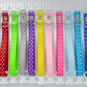 Allbreeds Puppy Whelping ID Band Collars Polka Dot Dog Breeding Kit ...