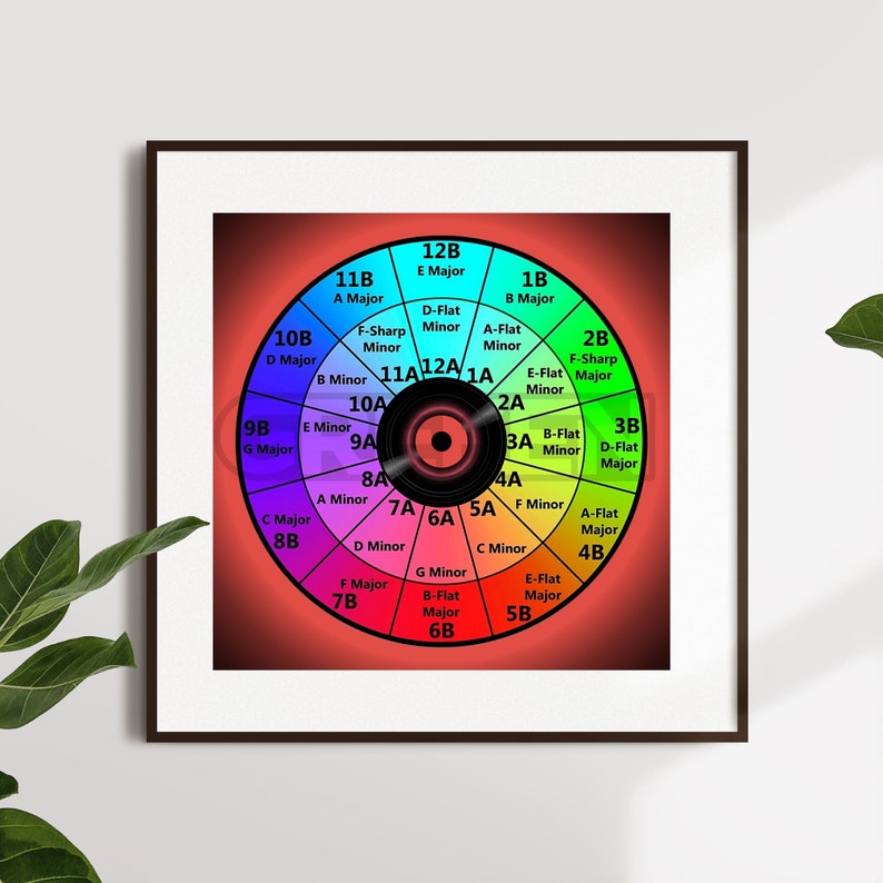 Mix in Key DJ Camelot Wheel - Etsy
