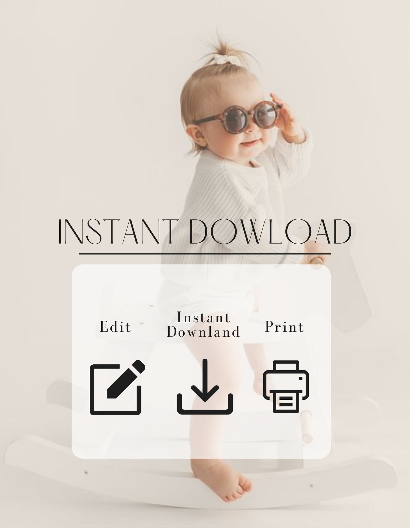 Baby Book Template | First Year Baby Book | Modern Baby Book | Baby ...