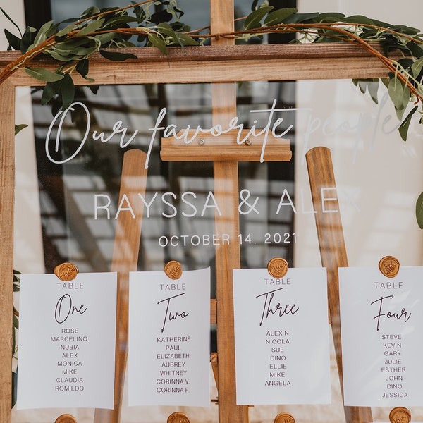 Seating Chart Frame - Etsy