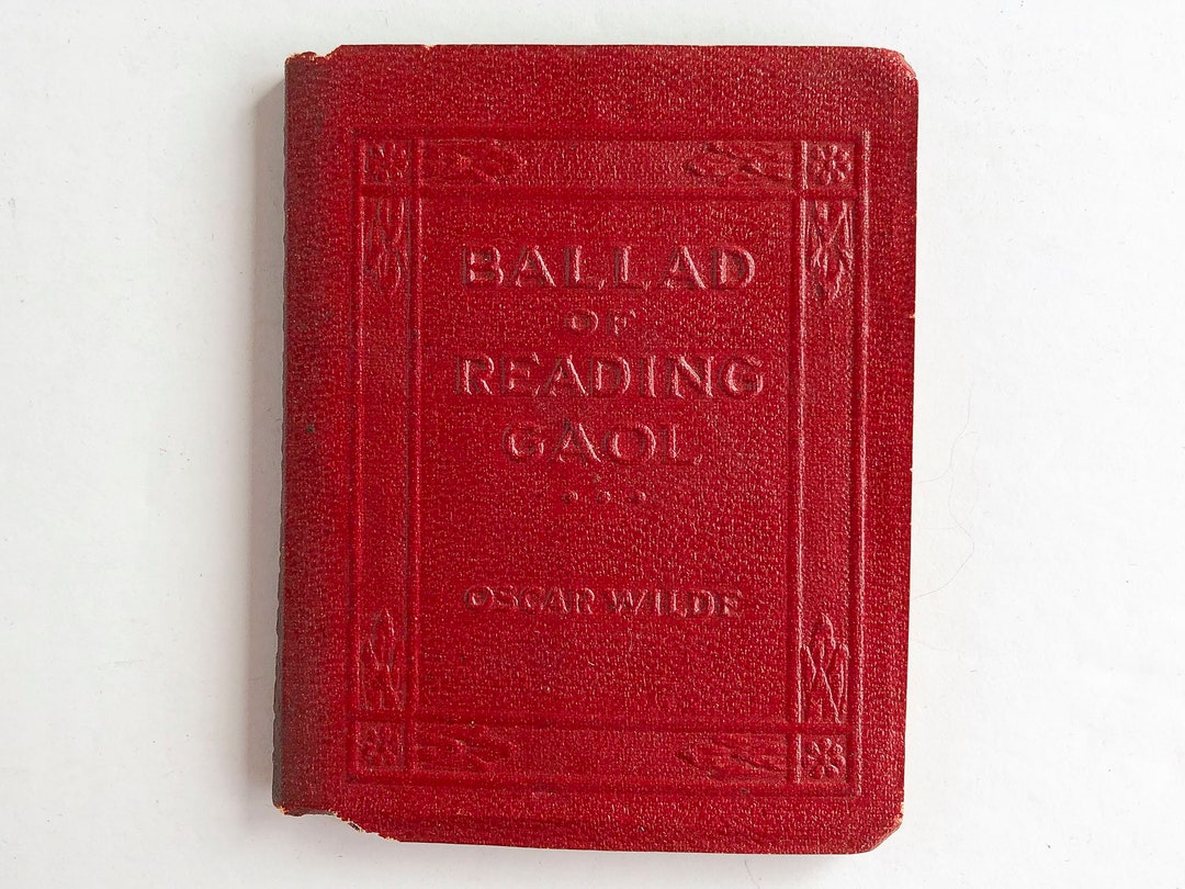 Vintage Red Little Leather Library Book Ballad of Reading Gaol by Oscar ...