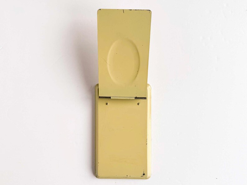 Vintage Metal Note Pad Holder With Decoupage Floral Spray on Lift-up ...