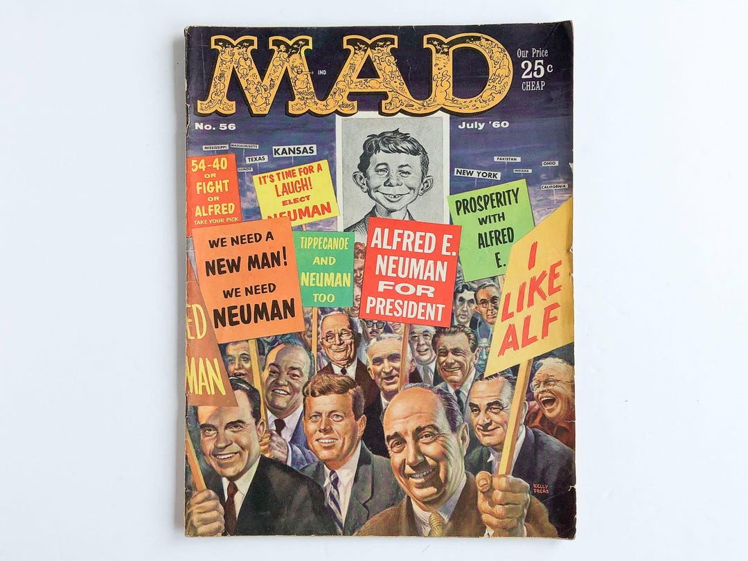 Vintage "mad Magazine" July, 1960, No. 56 Comic Book - Etsy