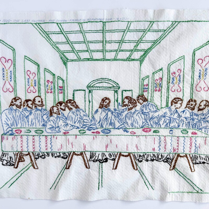 Last Supper Cross Stitch - Etsy