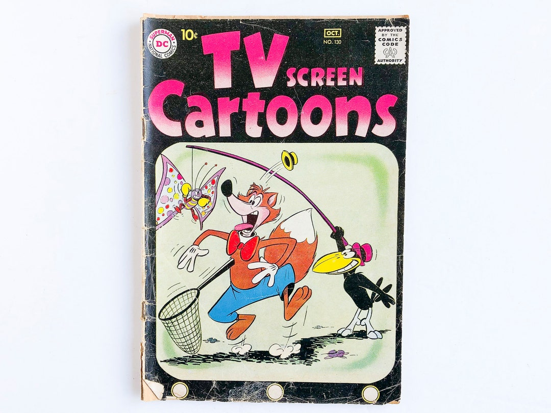 Vintage "tv Screen Cartoons" DC No. 130, 1959 Silver Age Comic Book - Etsy