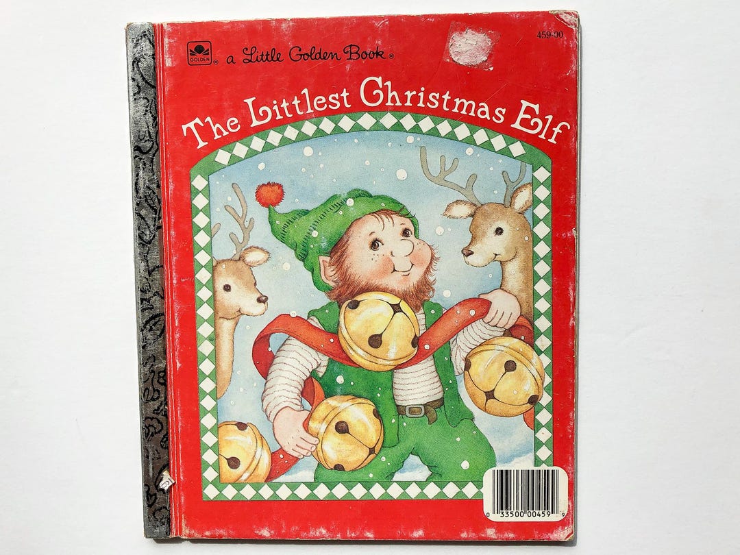 Vintage "the Littlest Christmas Elf" Little Golden Book - 1987 Children ...