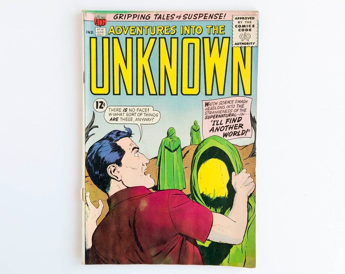 Vintage "adventures Into the Unknown" 1963 No. 141, Silver Age ACG ...