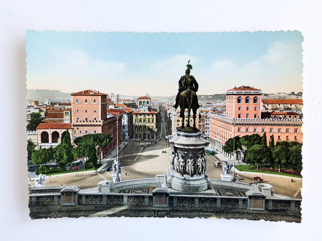 FREE SHIPPING: Vintage Rome Postcard - Pre-ww11 Colorized Rendition ...