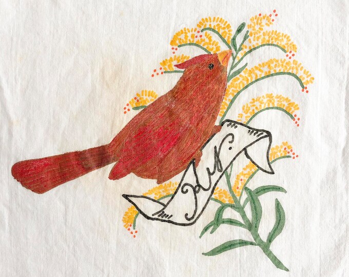 FREE SHIPPING: Vintage Kentucky State Quilt Block With State Bird and ...