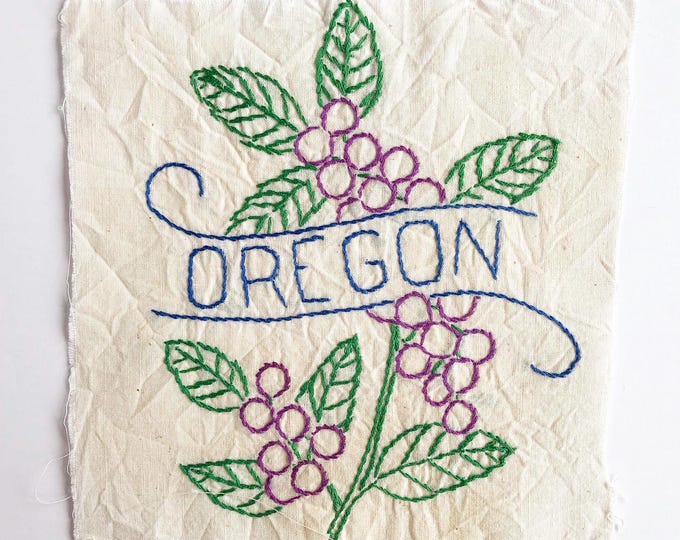 FREE SHIPPING: Vintage North Dakota State Quilt Block With State Bird ...