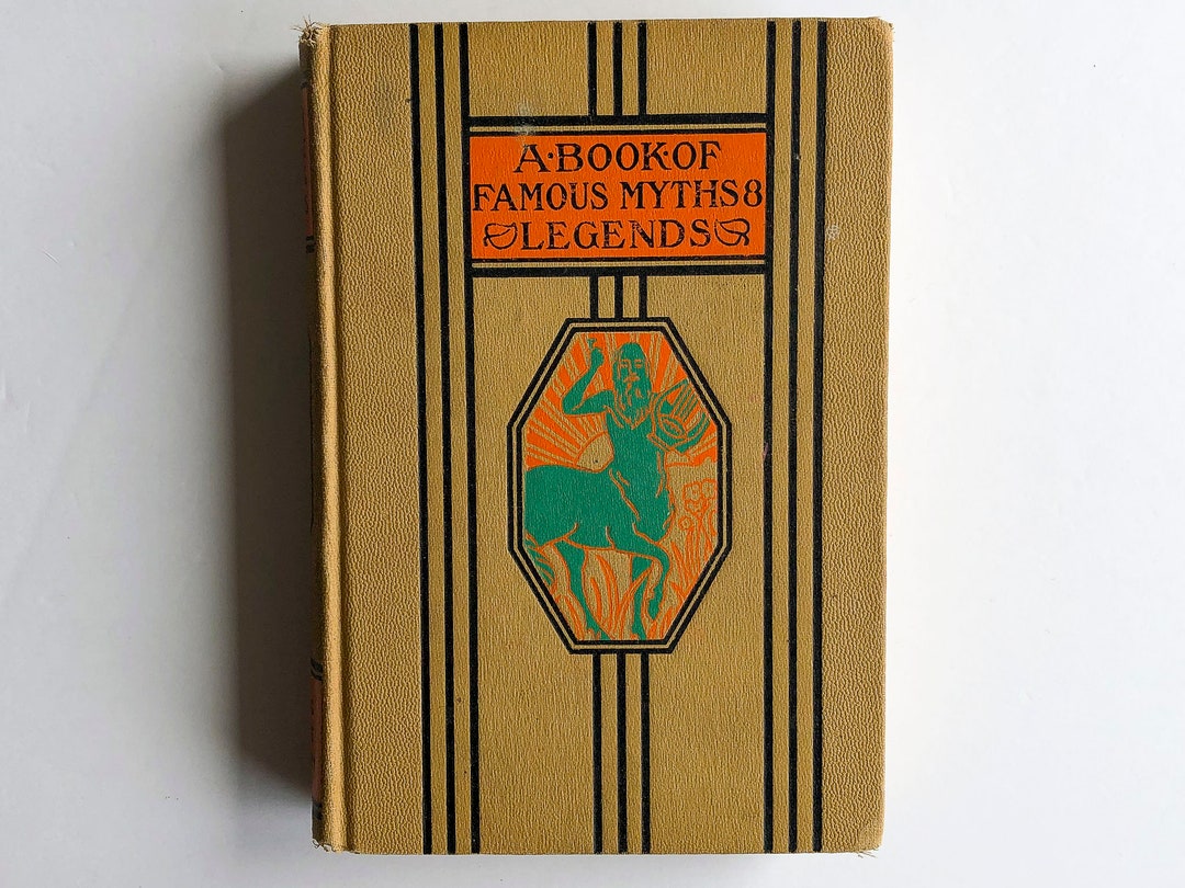 Vintage a Book of Famous Myths & Legends 1938 Hardback Children ...