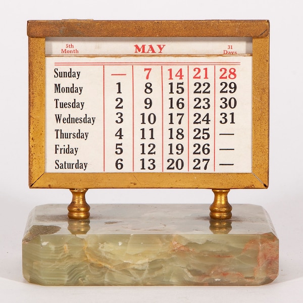 Brass Perpetual Calendar - Etsy