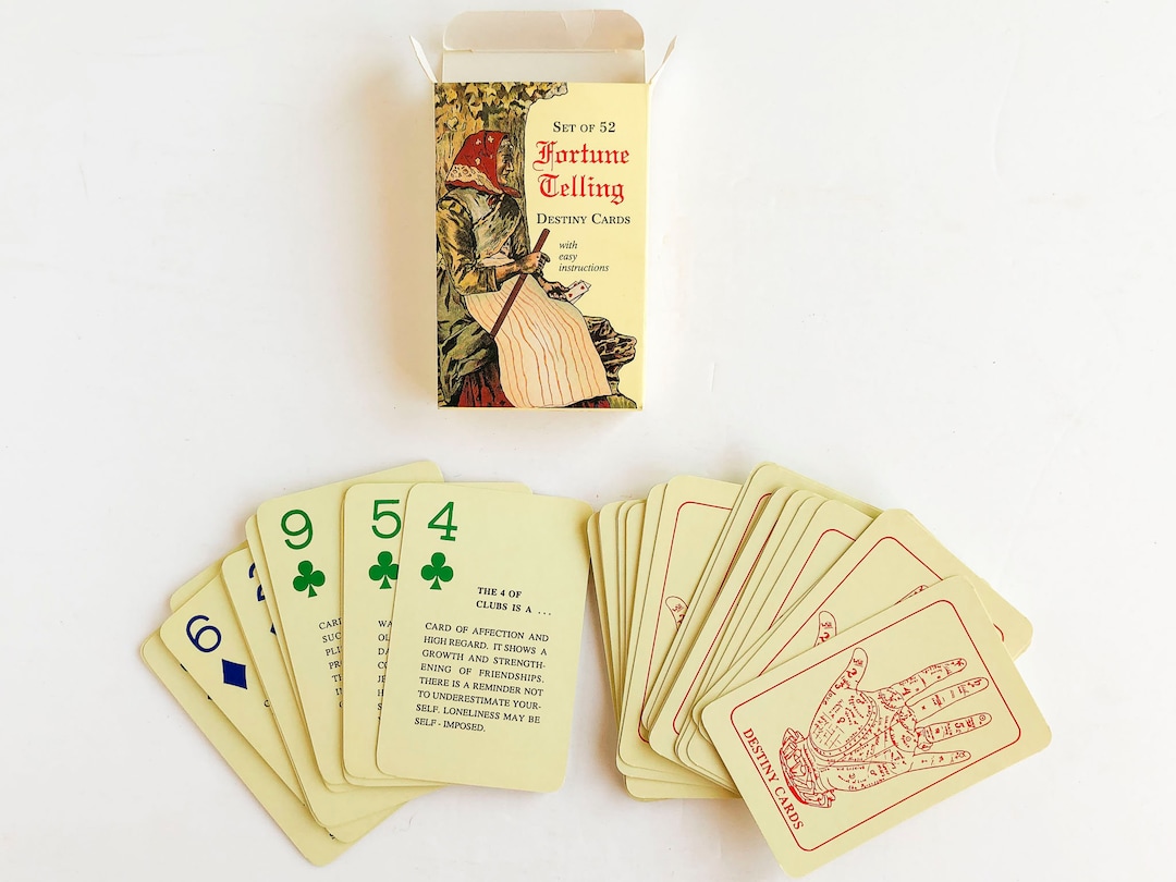 Vintage Fortune Telling Destiny Cards - Set of 52 in Original Box - 1991 A.J. Dana - Etsy