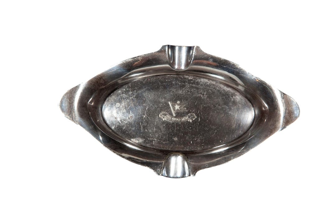 Rare 1923 Red Star Line Ashtray: Antique Art Deco Memorabilia - Etsy
