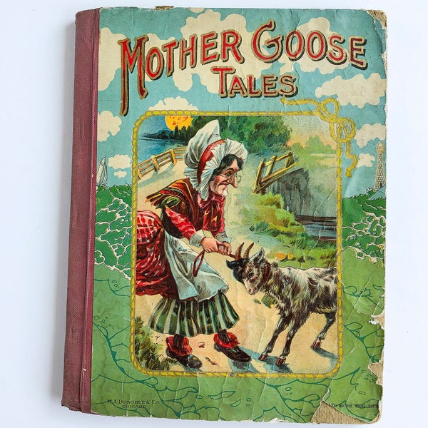 Vintage Mother Goose Book - Etsy