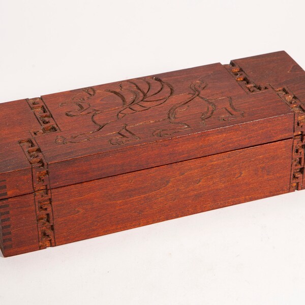 Carved Wood Box - Etsy