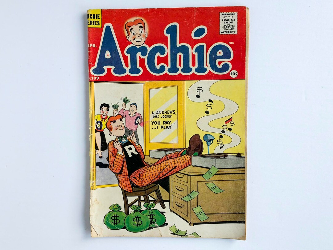 RARE Vintage archie 109, April 1960 Comic Book Archie Series Silver Age ...