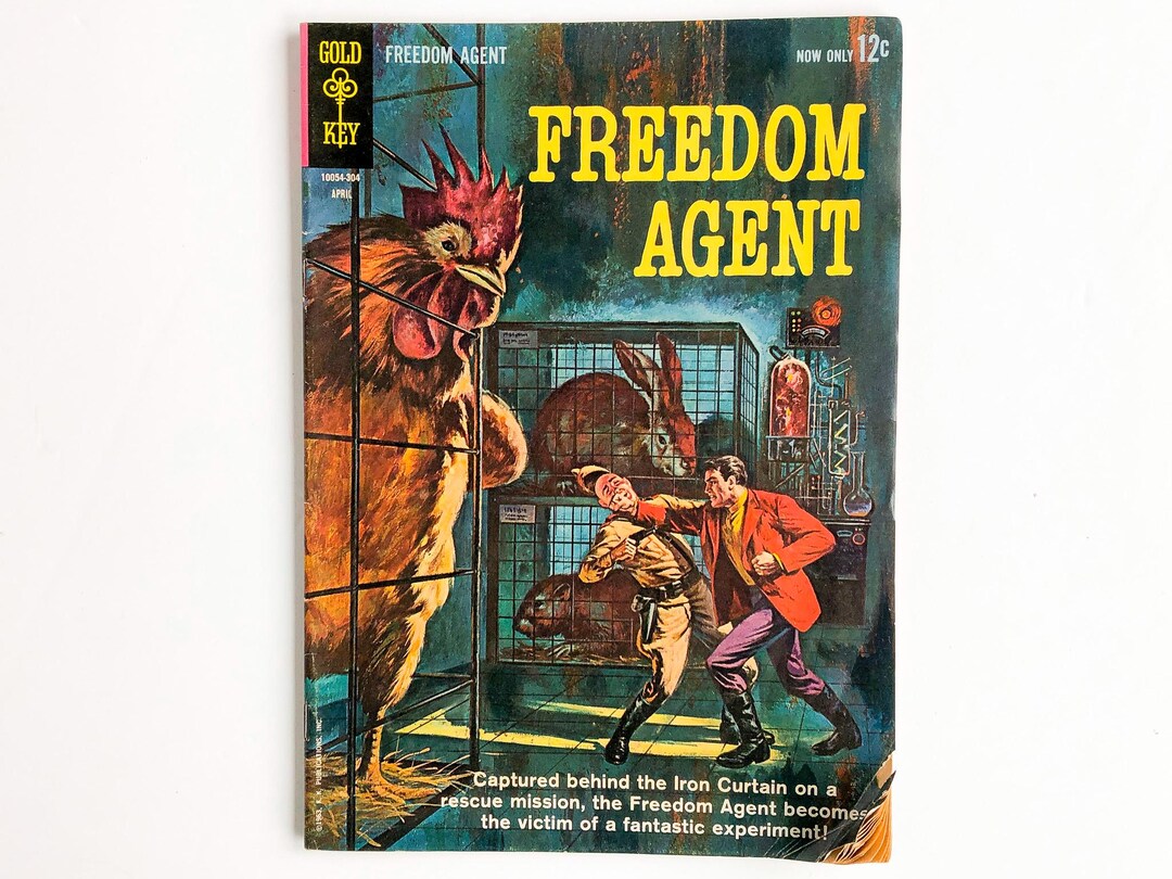 Vintage "freedom Agent" 1963 Gold Key Silver Age Comic Book - Etsy