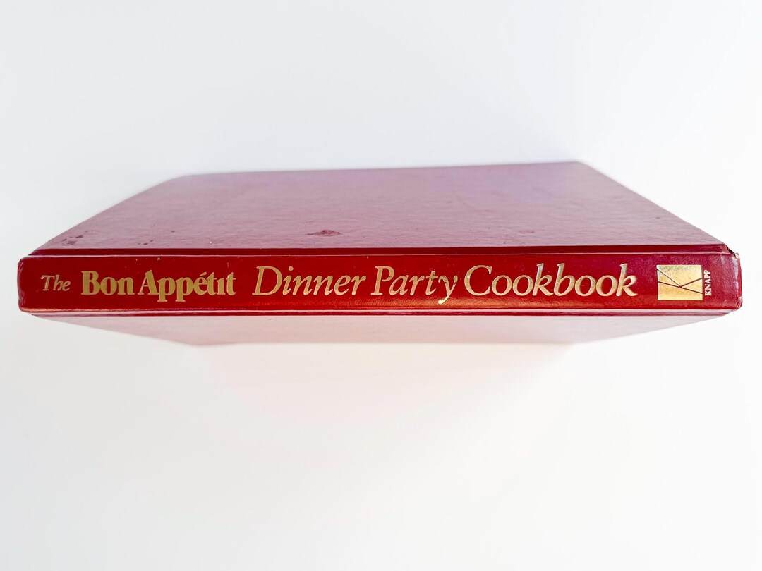 Bon Appetit Dinner Party Cookbook - 1983 Hardback Cookbook - Etsy