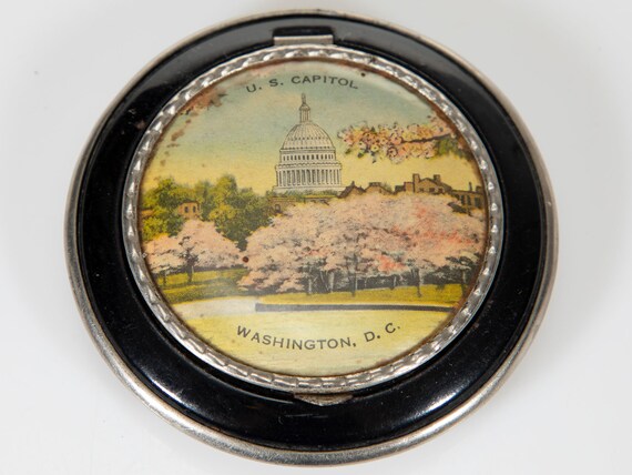 Vintage Powder Compact - US Capitol, Washington, DC C… - Gem