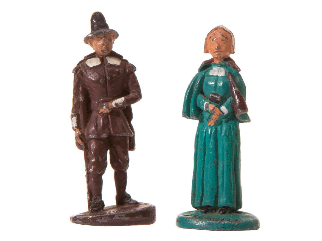 RARE Vintage Thanksgiving Miniature Lead Figures Signed & Numbered John ...