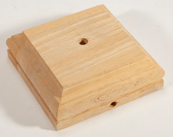 Square Wood Lamp Base - Etsy