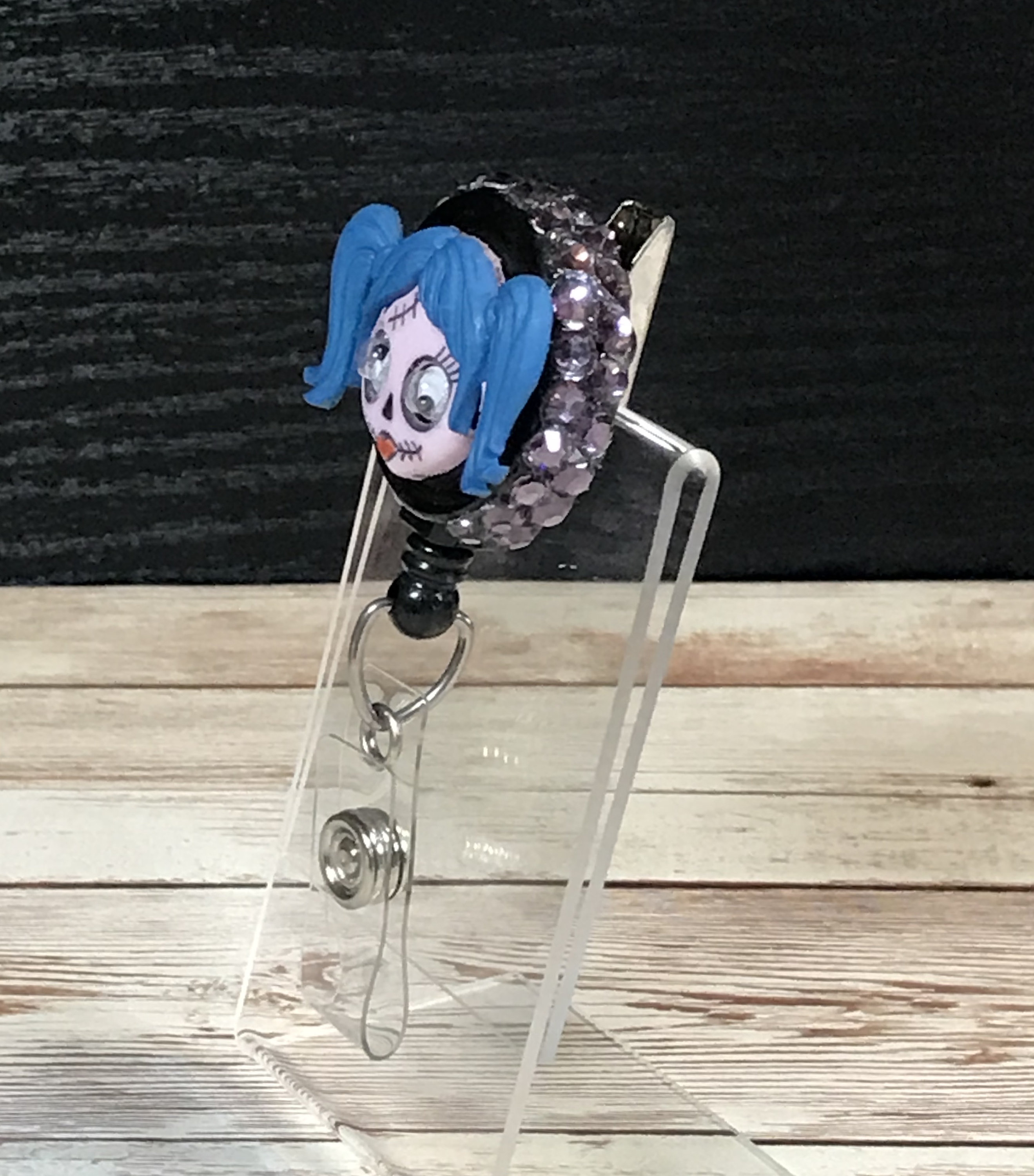 Blue Zombie Girl Insignia Carrete - Etsy España