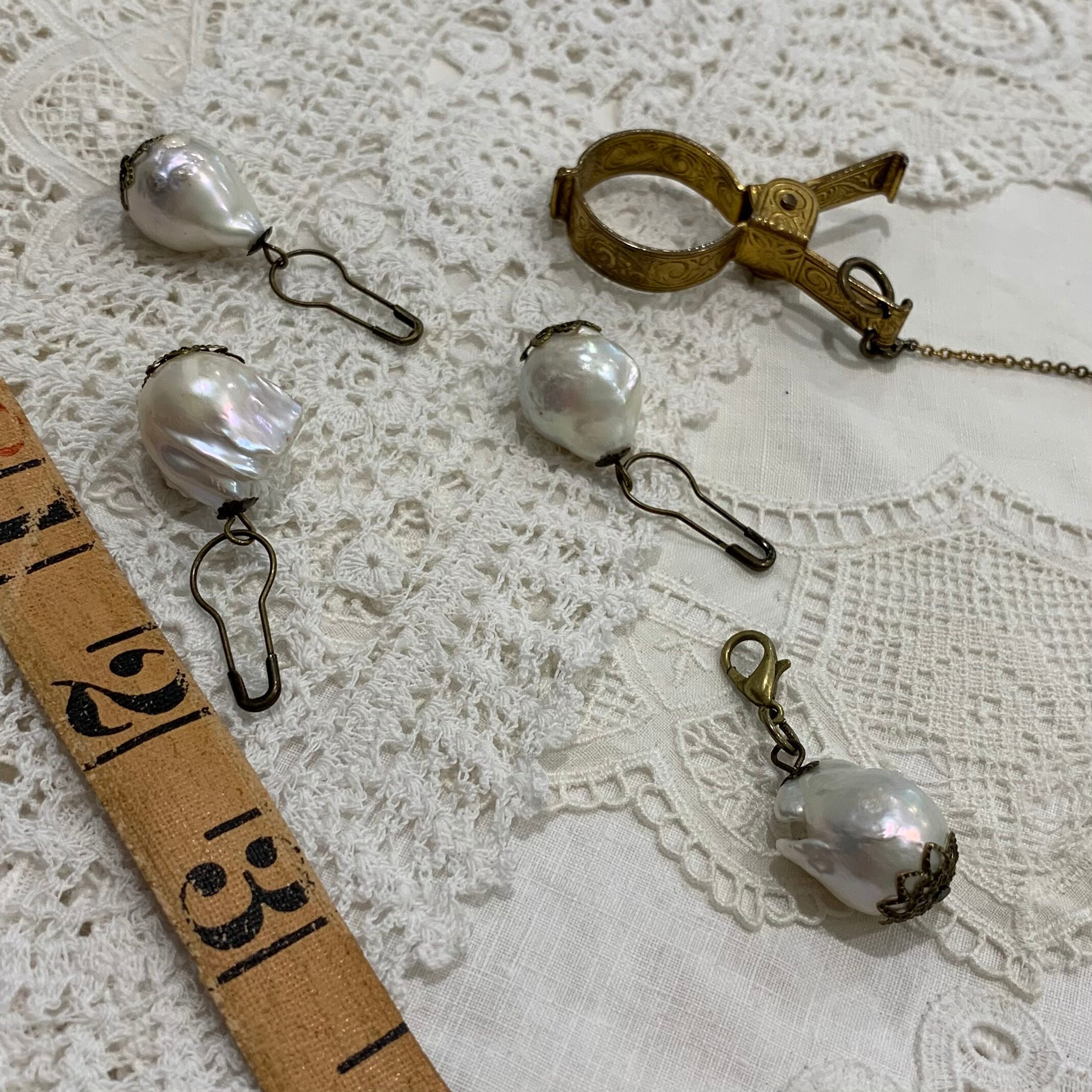 Beautiful BAROQUE PEARL Journal/planner CHARM Stunning | Etsy