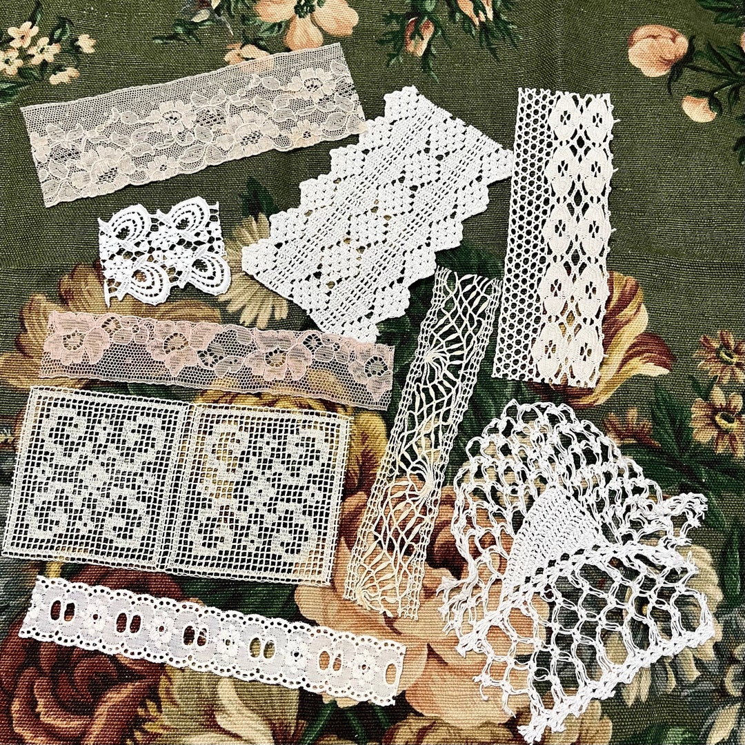 Vintage and Antique LACE BUNDLES (pack 2#) - Beautiful Mixed Pack of ...
