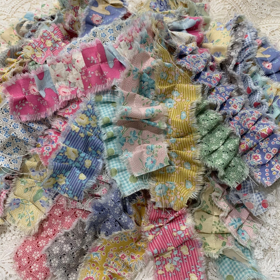 RUFFLED FABRIC STRIPS pk 1 12 X Pack Delicious Co-ordinating Fabrics ...