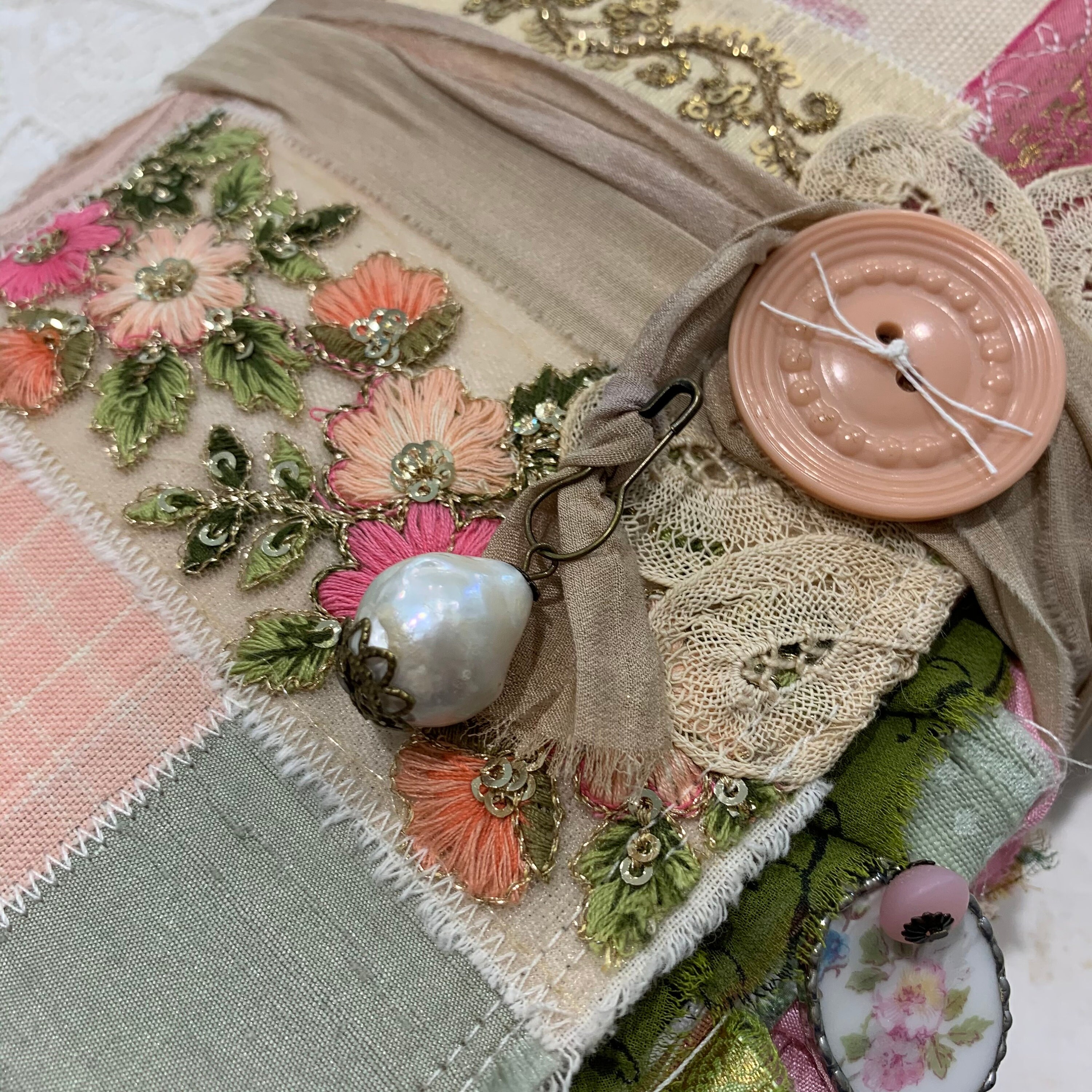 Beautiful BAROQUE PEARL Journal/planner CHARM Stunning | Etsy