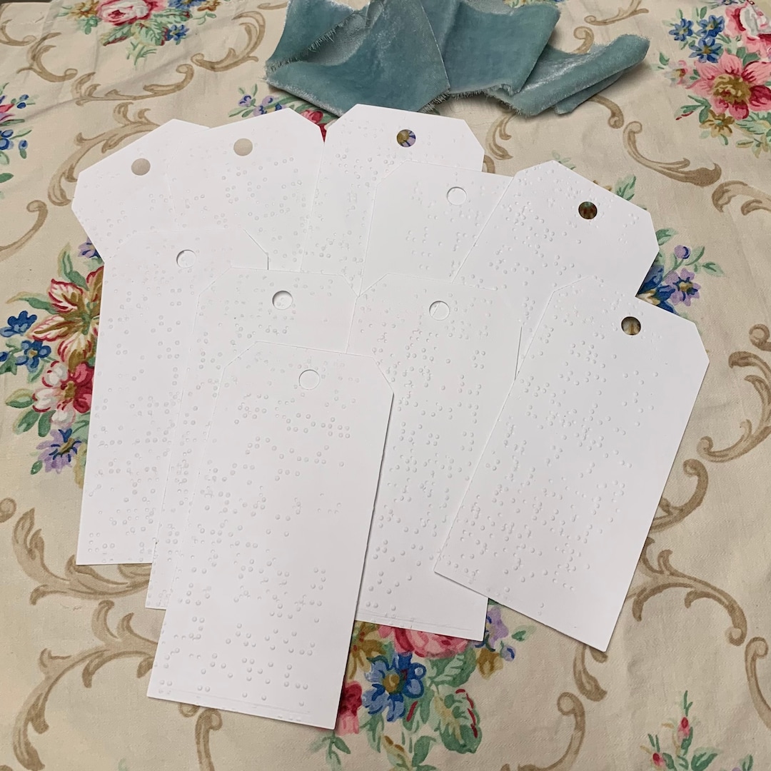 BRAILLE TAGS X 10 - Etsy Australia