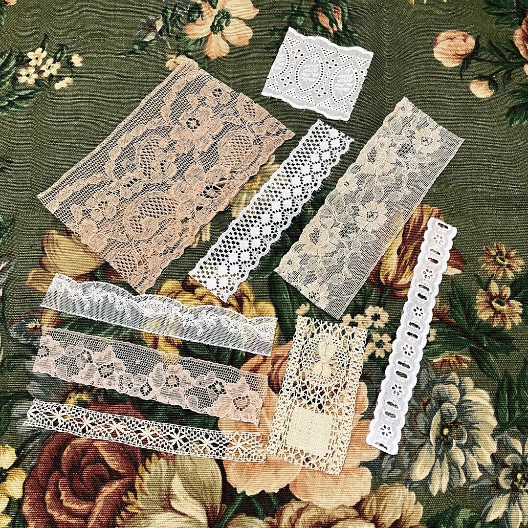 Vintage and Antique LACE BUNDLES pack 1 Beautiful Mixed Pack of Age ...