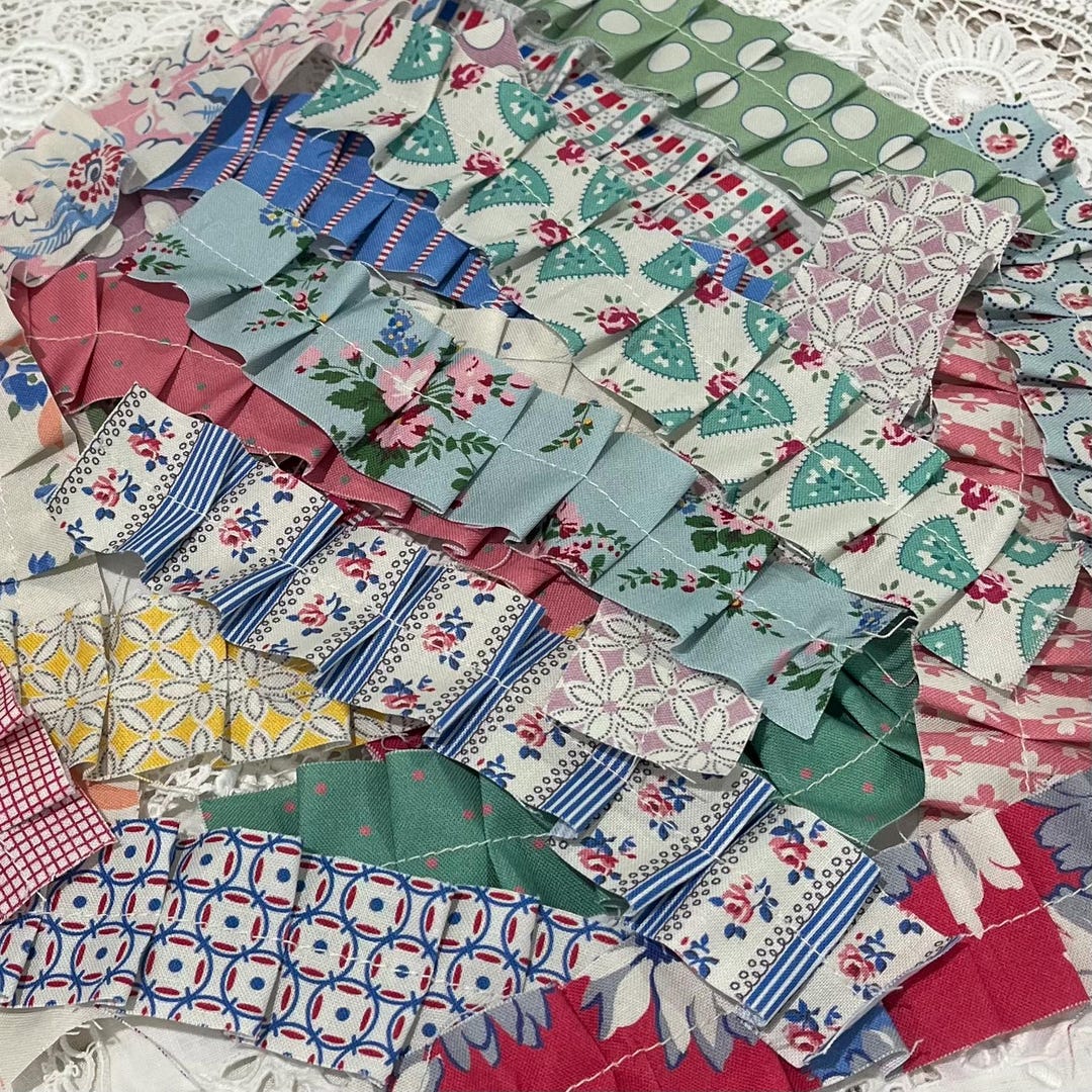 RUFFLED FABRIC STRIPS (pk 6#) - 12 X Pack - Delicious Co-ordinating ...