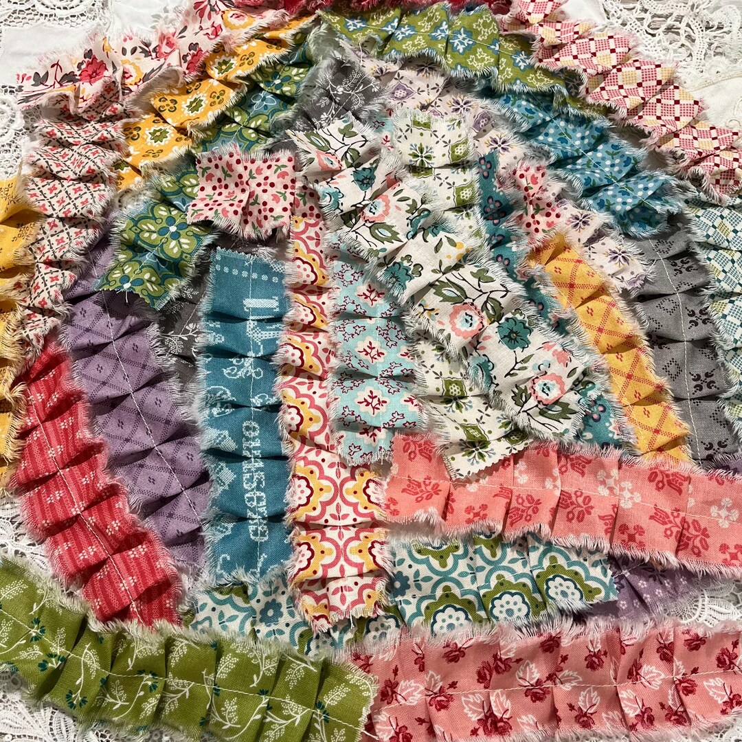 New*** RUFFLED FABRIC STRIPS (pk 8#) - 12 X Pack - Delicious Co ...