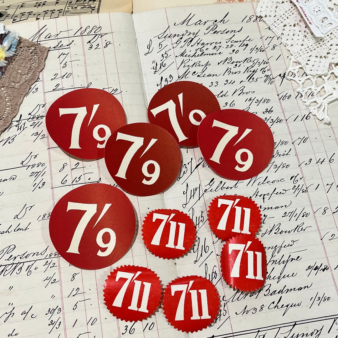 Authentic Vintage Red Price Labels - Etsy