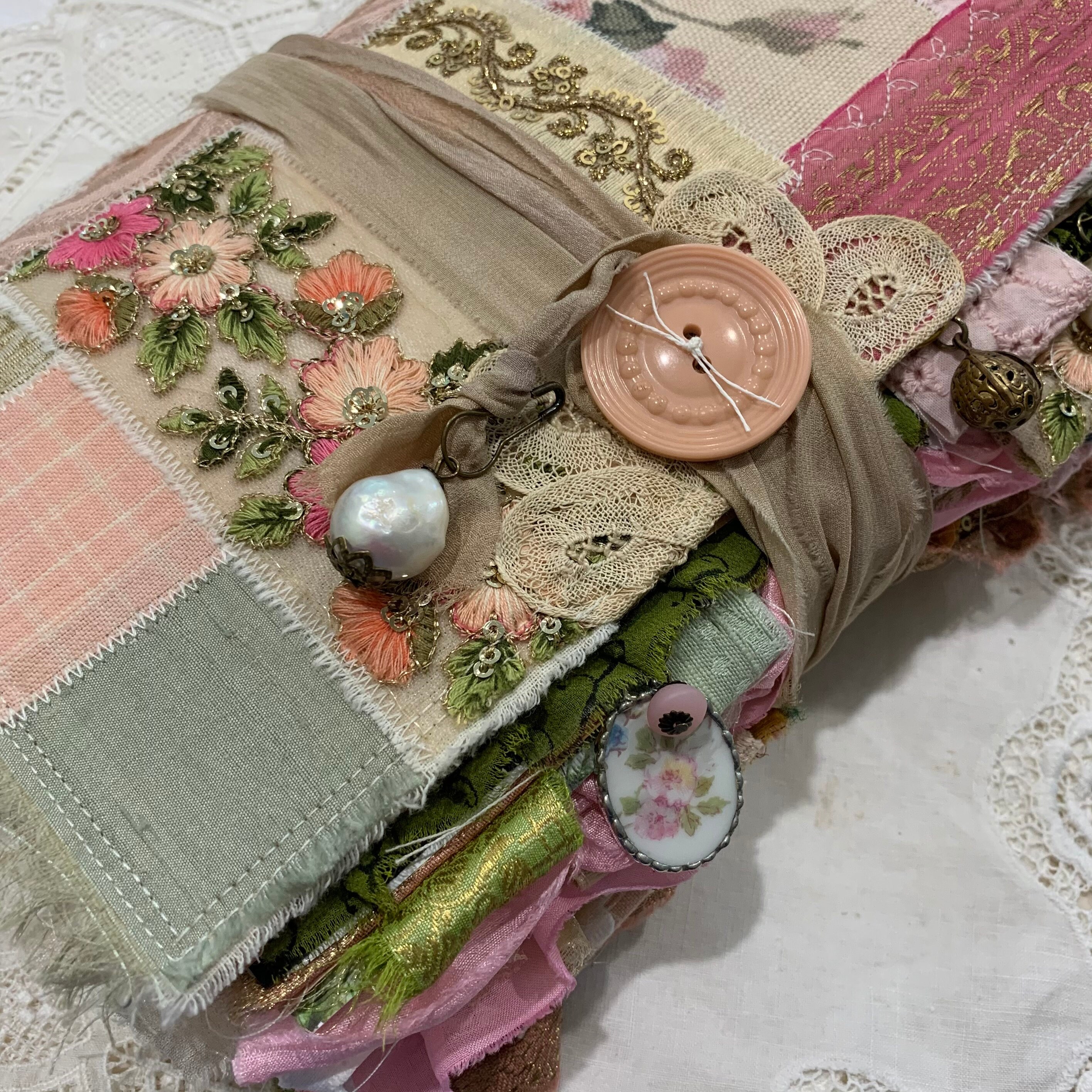 Beautiful BAROQUE PEARL Journal/planner CHARM Stunning | Etsy