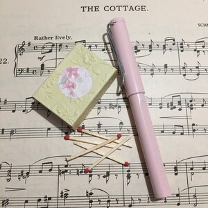 Teeny Tiny MATCHBOX JOURNALS - Wallpaper Covered Journals - Pink ...