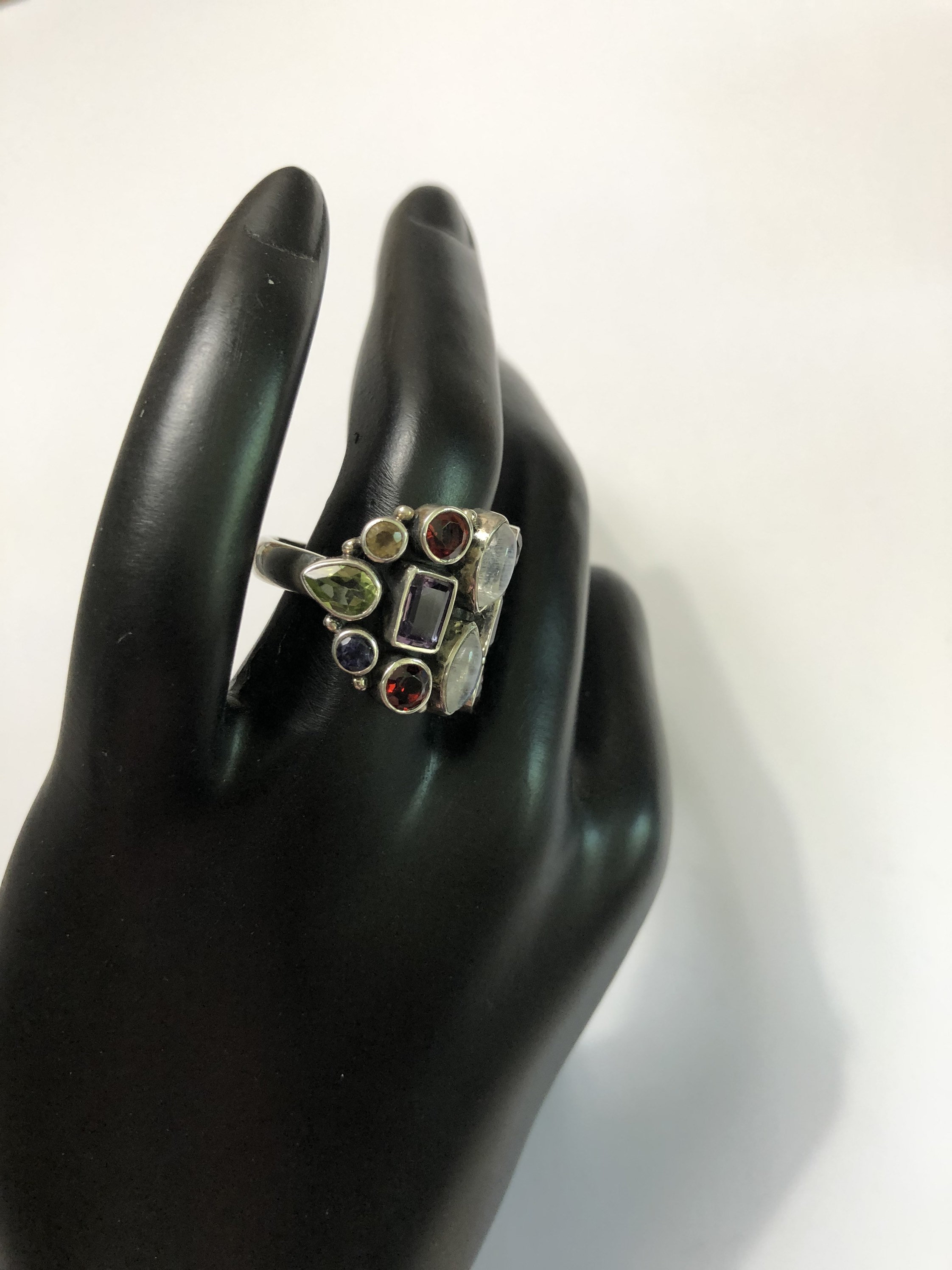 Nicky Butler Silver Multi Gemstone Ring Sz 8 - Etsy