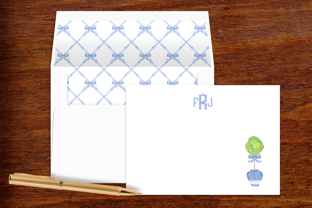 Personalized Stationery | Grand Millennial Style | Thank You Note Cards ...