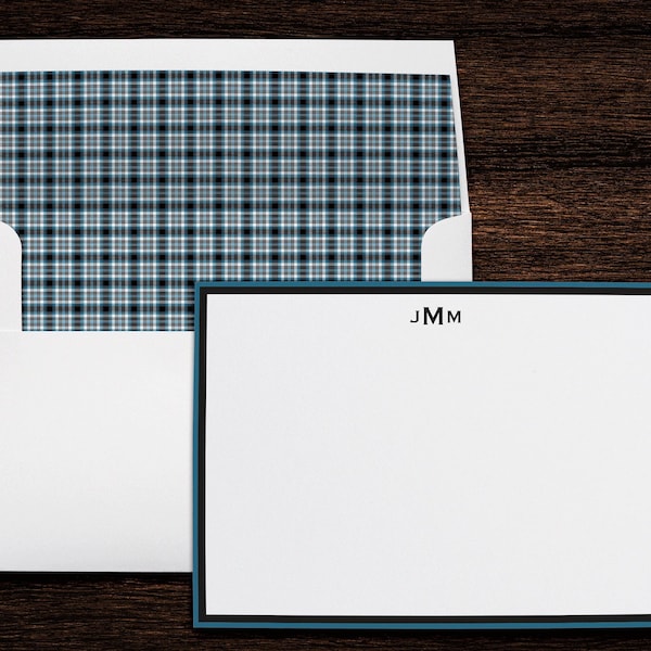 Plaid Note Cards - Etsy