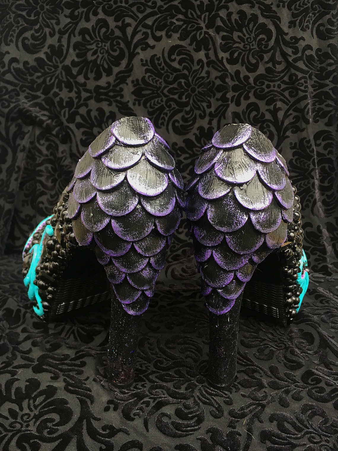 Octopus Crystal Mermaid Heels/ Crystal Heels/ Custom Heels - Etsy