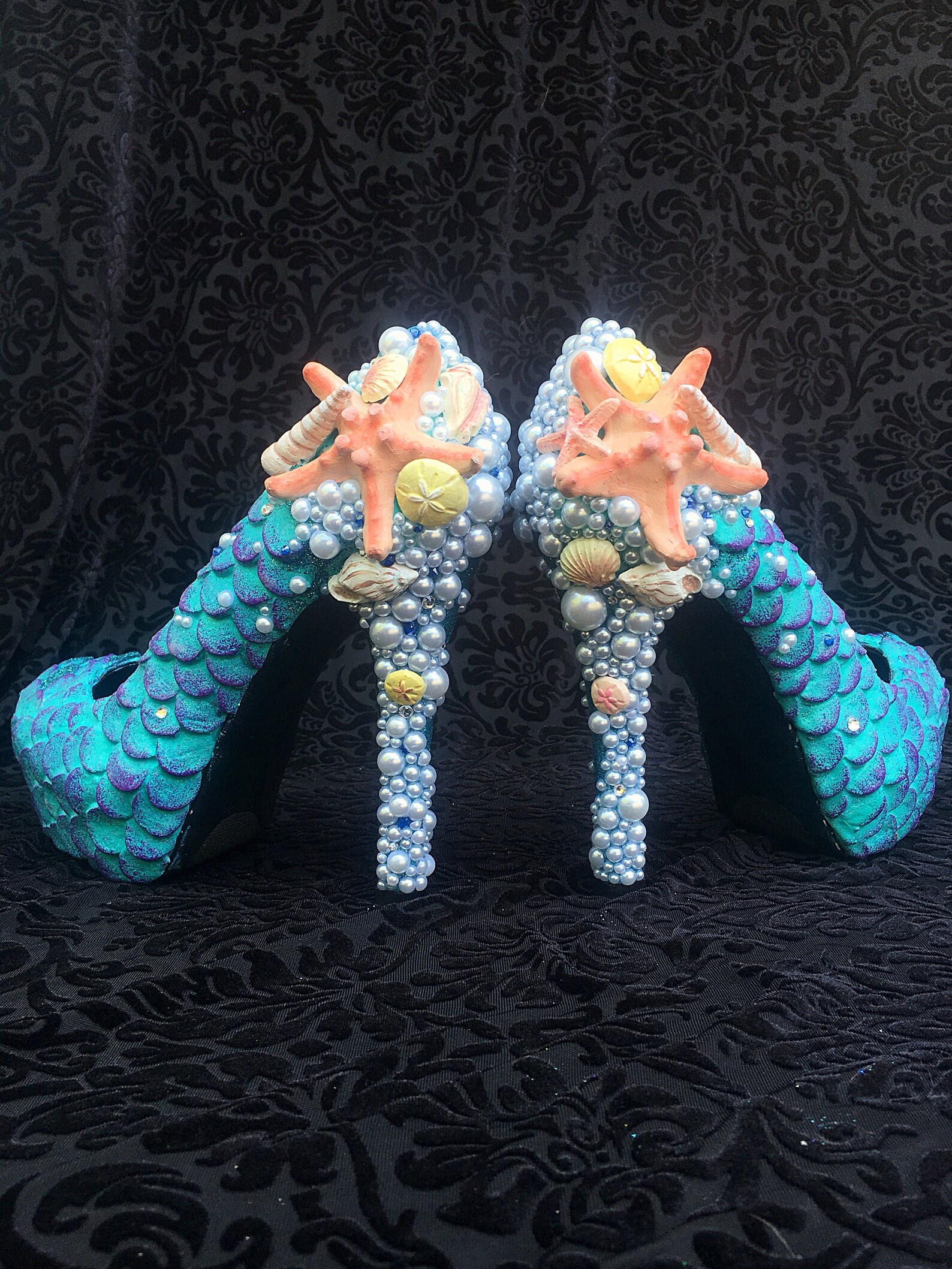 Under the Sea Mermaid Heel Pumps - Etsy Australia