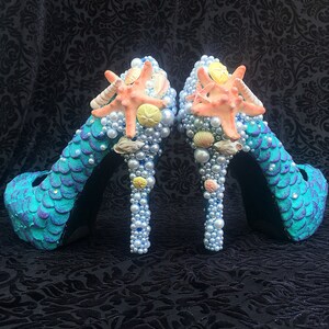 Under the Sea Mermaid Heel Pumps - Etsy
