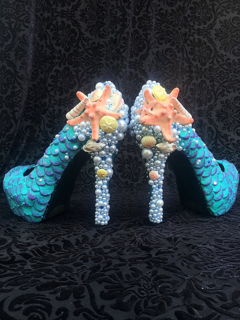 Under the Sea Mermaid Heel Pumps - Etsy